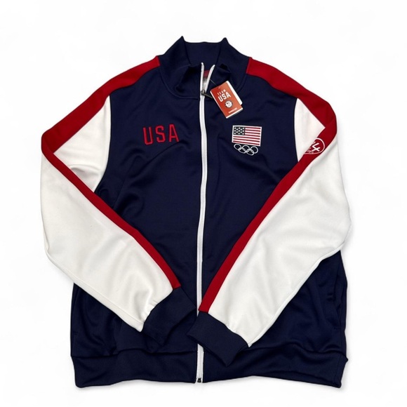 Team Usa | Jackets & Coats | Bnwt Team Usa Official Flag Navy Patriotic ...